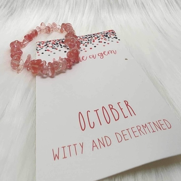 Jewelry | October Birthstone Bracelet Pink Tourmaline | Poshmark